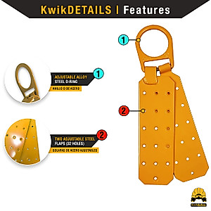 KwikSafety - Charlotte, NC - TSUNAMI KIT [Premium BRAIDED ROPE] Vertical Lifeline, 1D Ring Safety Harness, Lightweight Tool Lanyard, Roof Anchor, 20L Dry Bag ANSI OSHA Fall Arrest System / 100 FT.