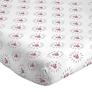 Jay Franco Disney Minnie Mouse Twin Sheet Set - Super Soft Pink Mandala 3 Piece Bedding Set - Kids Microfiber Sheets Includes Reversible Pillow Covers
