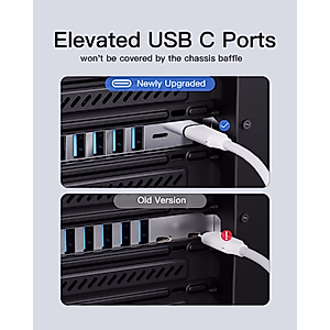 Inateck Power Supply USB PCIe Card Total 16 Gbps Bandwidth, USB 3.2 Gen 2, with 8 USB Ports KU8212