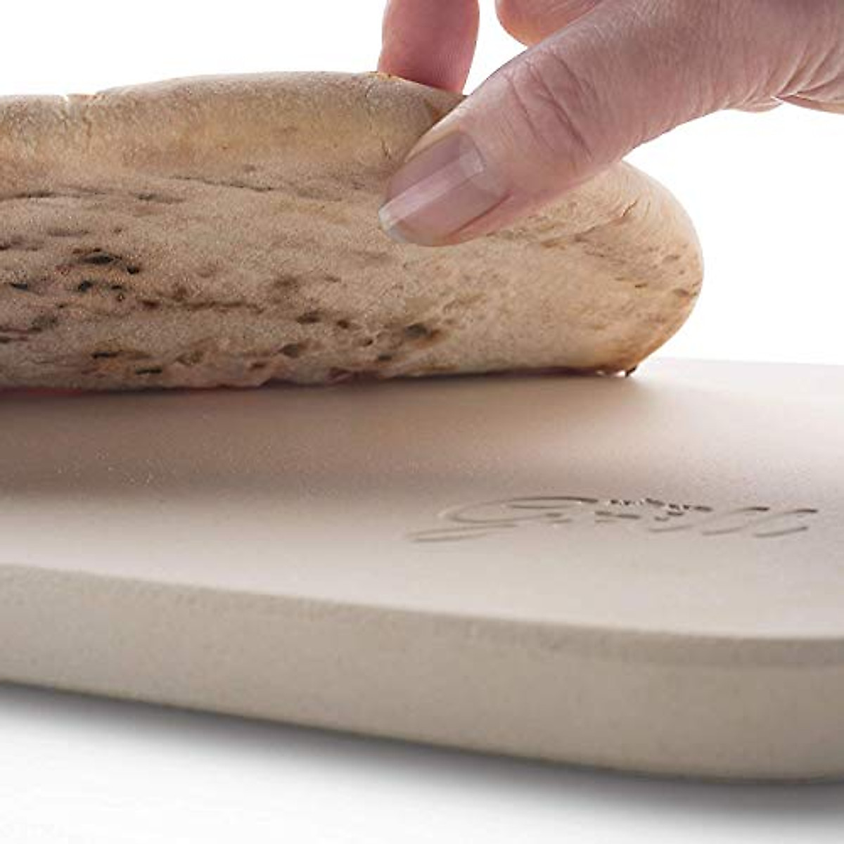 HANS GRILL PIZZA STONE | Rectangular Pizza Stone For Oven Baking & BBQ Grilling With Free Wooden Peel | Extra Large 15 x 12" Inch Durable Cordierite Cooking Stone.