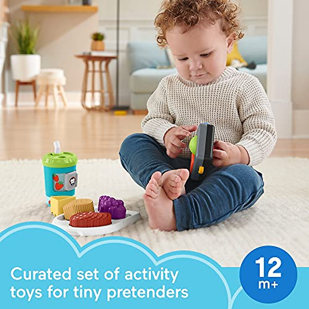 Fisher-Price Hello Role Play Play Kit, Curated Gift Set of Pretend Play Toys for Infants and Toddlers Ages 12 Months and Up