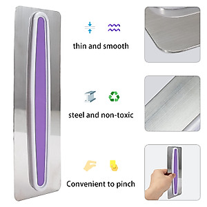 Cake Icing Smoother Scraper Stainless - Cake Edge Side Frosting Comb Set Decorating Tools for Cream Cakes Smooth