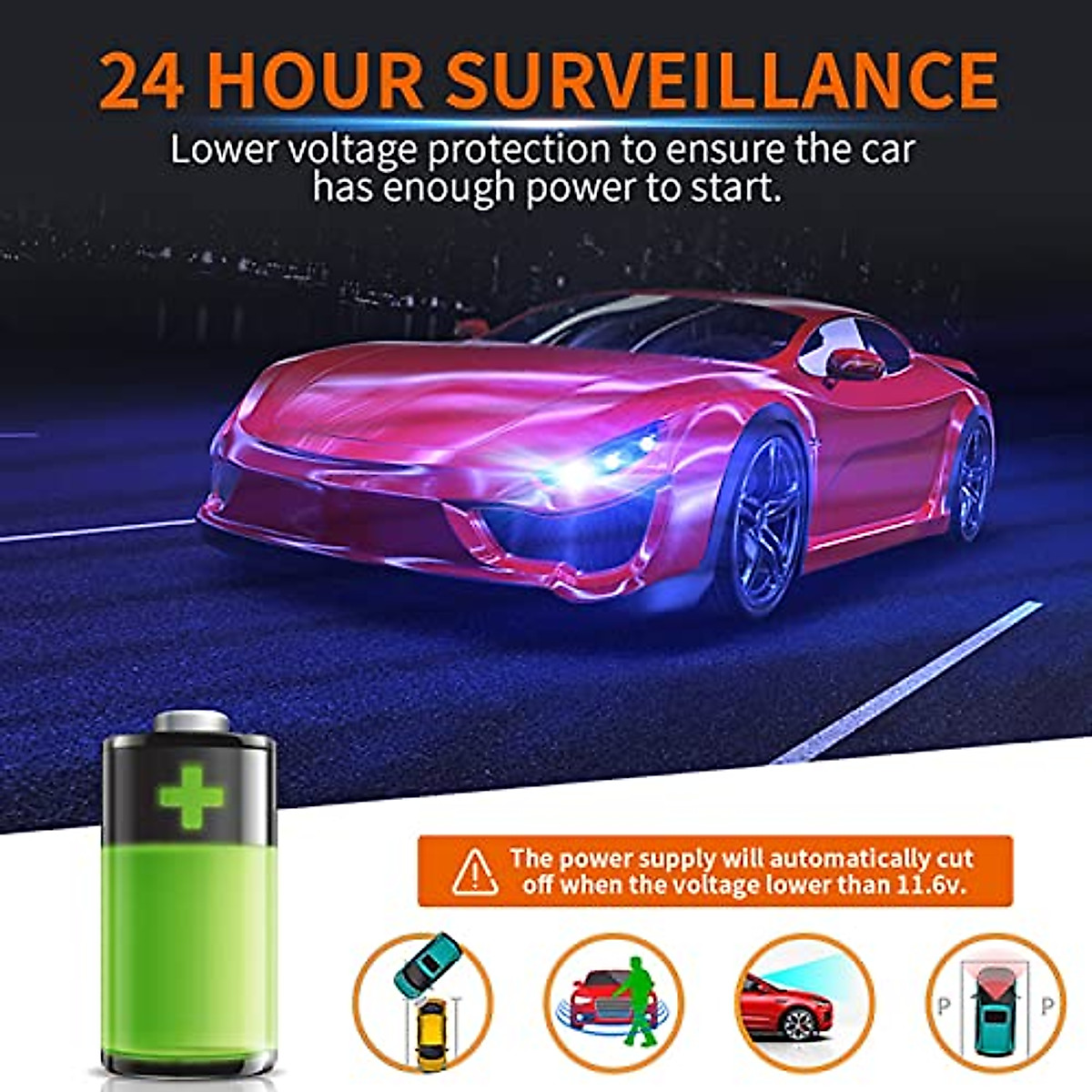 Weojeviy Dash Cam Power Cord Dash Cam Kit, USB Cable 3.2M, for Dash Camera Dash Cam Power Adapter for Dash Cam, Mirror Cam, GPS Navigator And Radar Detector Etc(MINI)