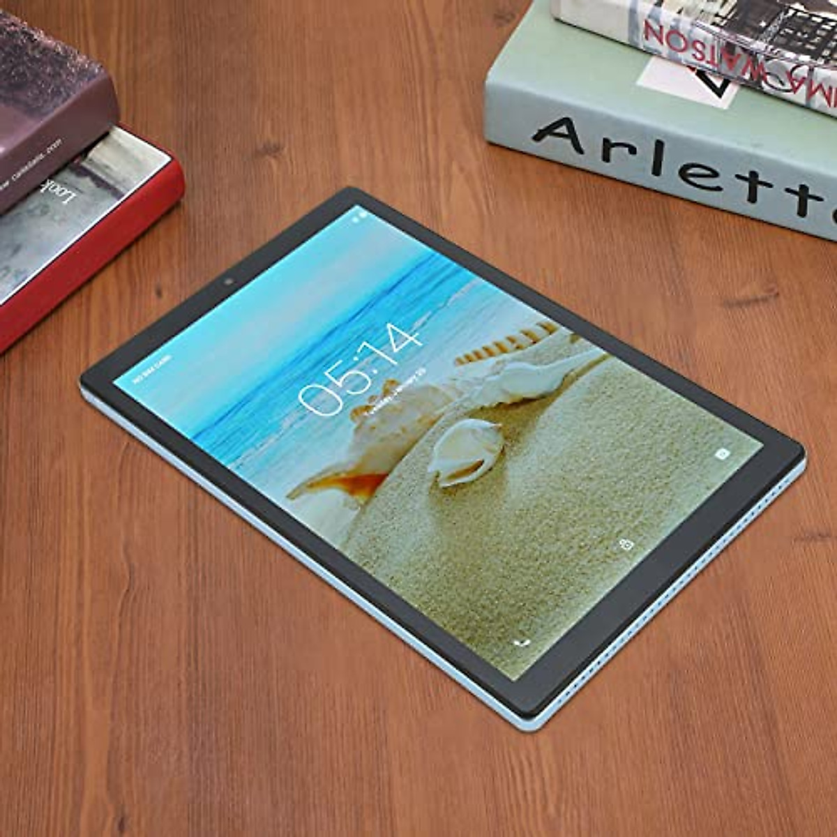 Tablet PC, HD Tablet Blue 100‑240V 8 Core CPU 4GB RAM 64GB ROM for Android System for Entertainment (US Plug)