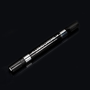 ZEYAR Liquid Chrome Marker Paint Marker, DIY Silver Marker Pen for most surfaces, High-gloss display effects, Dual tips: Extra Fine and Medium Point (0.7mm & 2mm Sized Tips) (1)