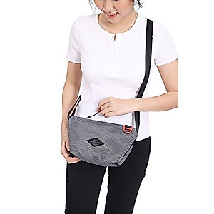 Sherpani Demi, Nylon Mesh Purse, Small Crossbody Purse, Cross Body Bag, Essential Shoulder Bag, Crossbody Bags for Women (Graphite)