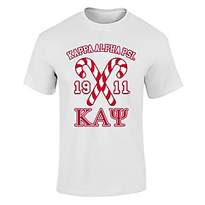 Kappa Alpha Psi Fraternity Canes Graphic Print Short Sleeve T Shirt Red X-Large Regular