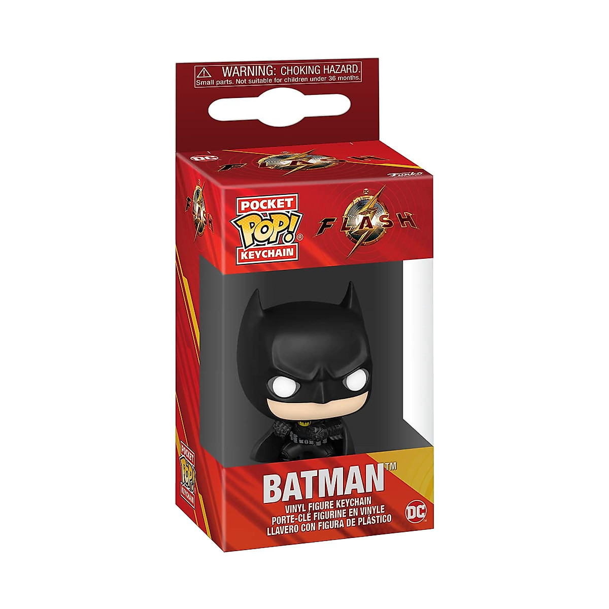 Funko POP! Keychain: DC - The Flash - Batman - DC Comics Novelty Keyring - Collectable Mini Figure - Stocking Filler - Gift Idea - Official Merchandise - Comic Books Fans - Backpack Decor