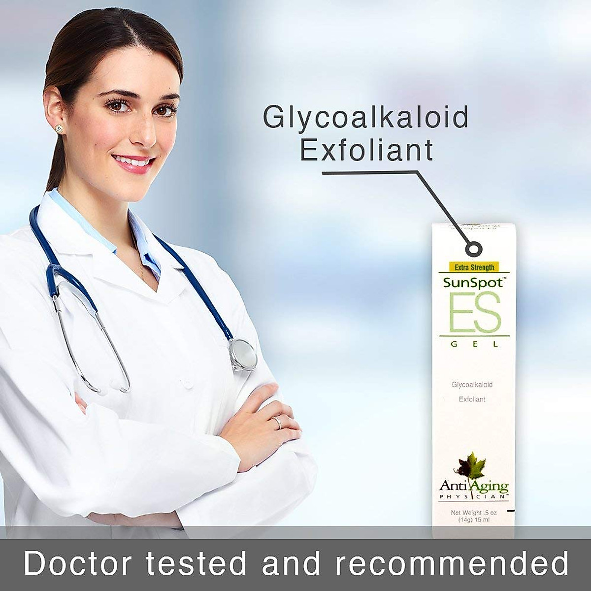 Lane Innovative - SunSpot ES, Natural Exfoliating Gel, Skin Rejuvenating Ingredients, Including Aloe Vera and Tea Tree Oil (0.5 Ounce)