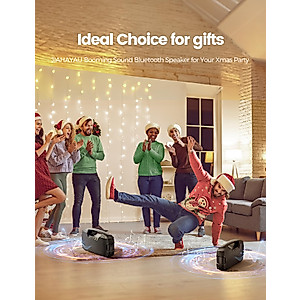 Portable Wireless Bluetooth Speaker, 40W (60W Peak) Loud Sound IPX7 Waterproof Speakers, 32H Playtime, Outdoor Speaker, Rich Bass, BT 5.0, TWS Pairing, Built-in Mic, for Party, Pool, Beach, Gifts