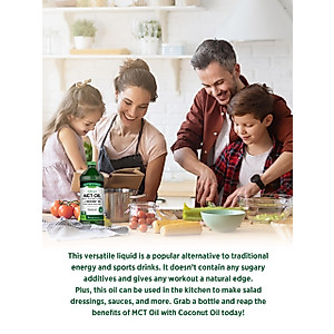 MCT Oil | 16 fl. oz | Keto, Unflavored Formula | with Coconut Oil | Vegan, Non-GMO, and Gluten Free Supplement | by Nature's Truth