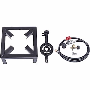 Grill Portable Outdoor Camping Stove 1 Burner Cooking Gas Cooker BBQ Grill Iron Burner Gas Camping Stove 20psi Gas Portable Cooker Single Burner Outdoor Camping Picnic Stove