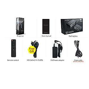 Viinice HD 4K Home Theater 3D Portable Projector 4K Laser Projector with WiFi and Bluetooth