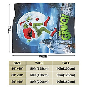Christmas Blanket Ultra Soft Flannel Fleece Warm Xmas Throw Blanket for Living Room Bedroom Decoration Bed Couch 50*40in