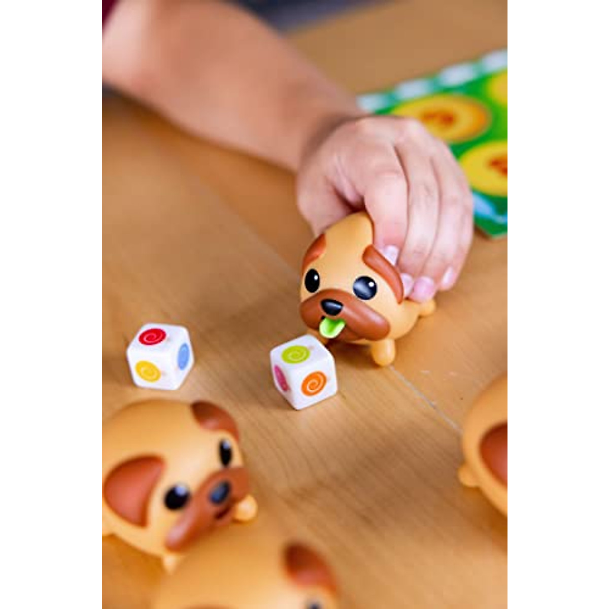 BLUE ORANGE GAMES Tongues Out! The Squishy, Squeezy Preschool and Children Game - Educational Puppy Fidget Memory Color Matching Fun 2-4 Players for Ages 4+