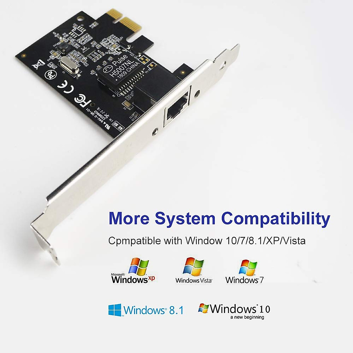 EDUP Gigabit Ethernet PCI Express PCI-E Network Card 10/100/1000Mbps RJ45 LAN Adapter Converter for Desktop PC, Model Number: EDUP-EP-9602