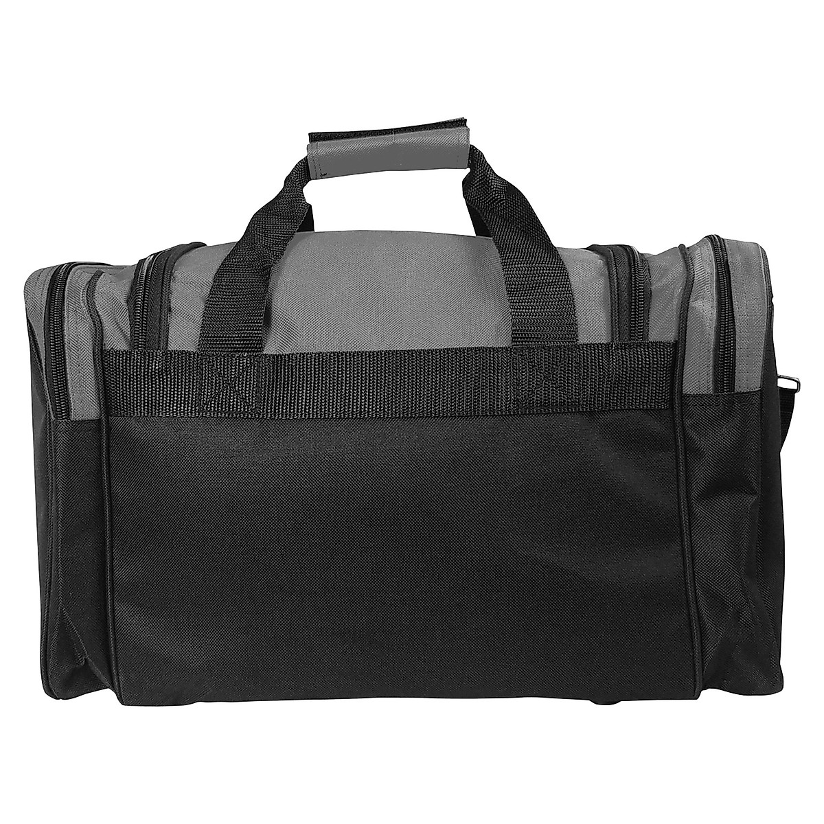 DALIX 17" Duffle Bag Front Mesh Pockets in (Gray) Medium