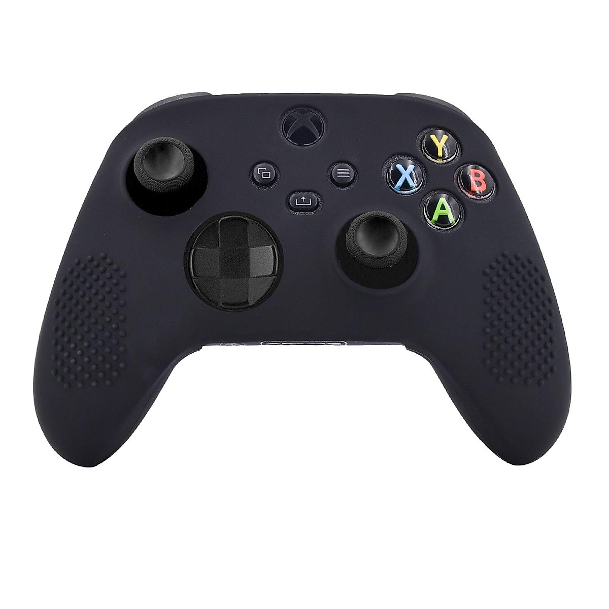 X Series X Controller Skin,Hikfly Controller Cover Compatible with Xbox Series X/S Controller Grips Case Non-Slip Studded Silicone Controller Cover with 4pcs Thumb Grips Caps(Red)
