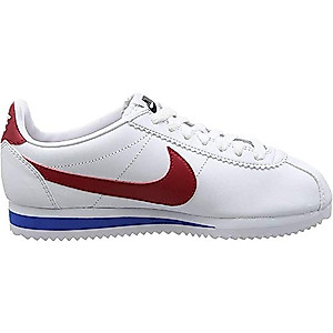 Nike Womens WMNS Classic Cortez Leather 807471 103 - Size 5W White/Varsity Red