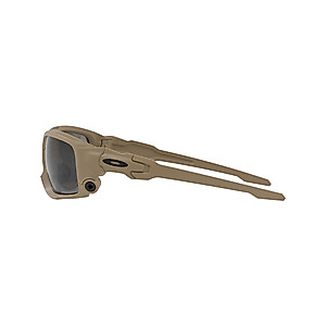 Oakley Men's OO9329 Ballistic Shocktube Rectangular Sunglasses, Terrain Tan/Grey, 61 mm