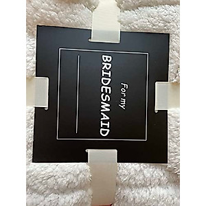 Light Gray Personalized Bridesmaid Embroidered Soft Thick Flannel Lamb Cashmere Throw Blanket 100x120