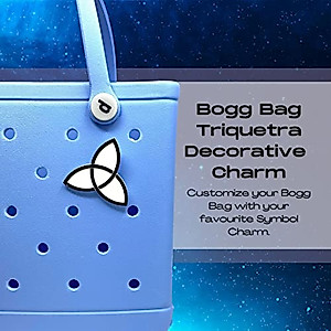 BOGLETS -Triquetra Charm Compatible with Bogg Bags, Simply Southern and Other Similar Tote Bags.