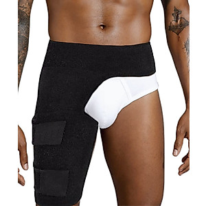 Lxnderment Stabilizing Hip Brace Thigh Compression Sleeve Wrap, Hamstring compression, Sciatica Nerve Brace Injury for Men and Women, Groin Wrap for Pain Relief
