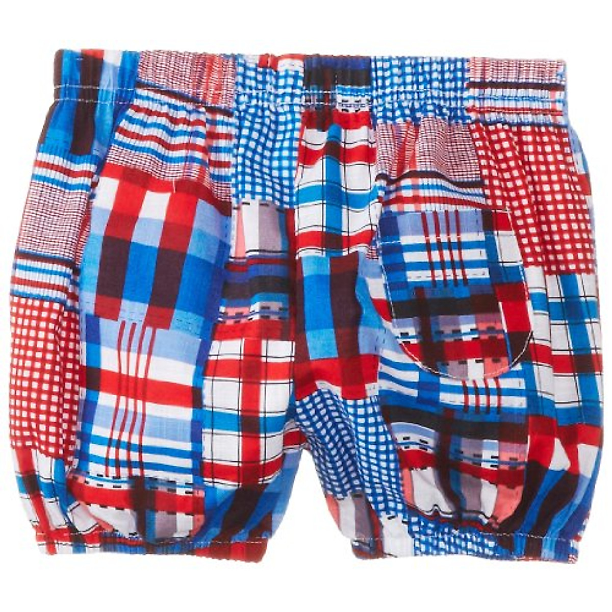 Mud Pie Baby-Boys Newborn Crab Plaid Diaper Cover Set, Multi, 9-12 Months