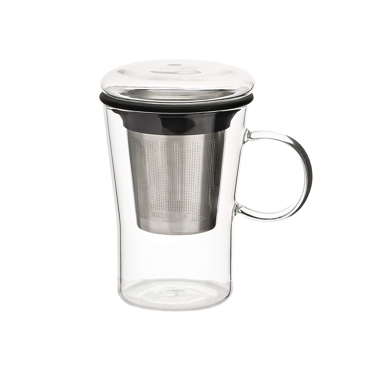 VAHDAM, Perfect Serve Tea Spoon & Sparkle- Glass Tea Cup with Infuser | 16 oz- 500ml