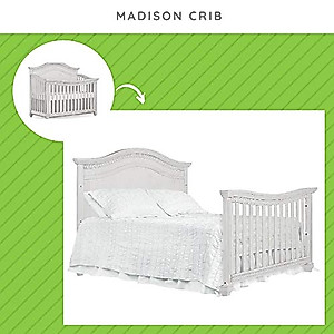 Full-Size Conversion Kit Bed Rails for Evolur Cribs (Cloud)