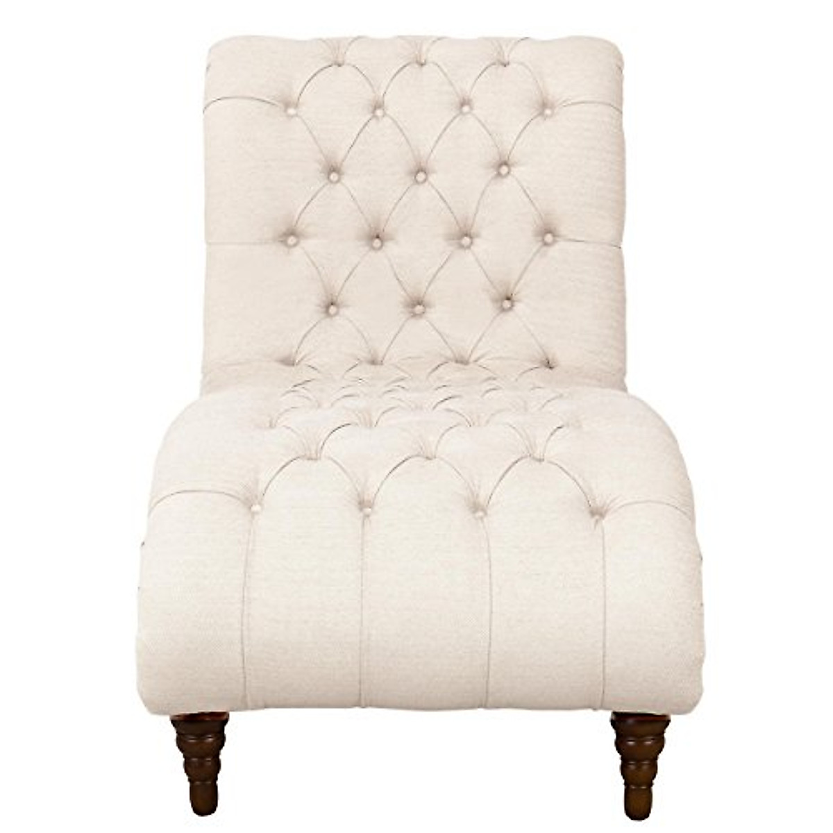 Homelegance St. 30" Claire Fabric Chesterfield Chaise, Almond Brown