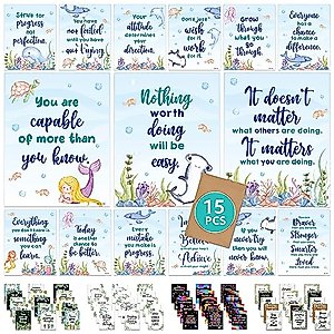 15 Ocean Themed Classroom Decor, 11x14in Under the Sea Classroom Decorations, Ocean Classroom Posters, Under the Sea Classroom Theme, Under the Sea Posters for Classroom, Under the Sea Classroom Decor