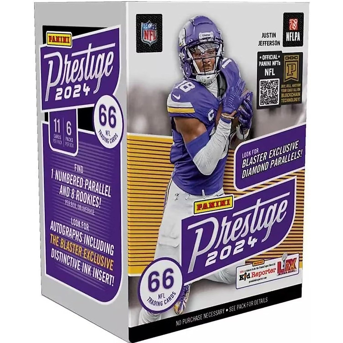 2024 Prestige Football Trading Cards Blaster Box (6 Packs)
