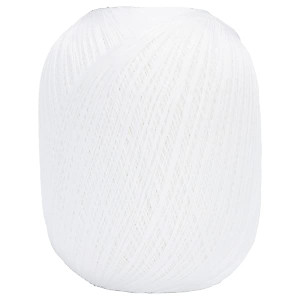 Aunt Lydia Crochet Cotton Jumbo White 1 Pack of Crochet - Cotton - Size 10-2730 Yards - Knitting/Crochet