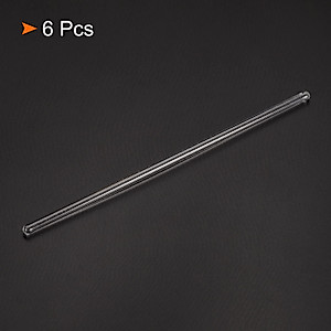 MECCANIXITY 3.3 Borosilicate Glass Stick 5.91" Length 4mm Dia Stir Rod Mixing Tools with Both Ends Round for Lab Kitchen Science 6Pcs