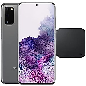 SAMSUNG Galaxy S20 5G (128GB, 12GB) 6.2" AMOLED, Snapdragon 865, IP68 Water Resistant, Volte Fully Unlocked US Model (AT&T, Verizon, T-Mobile, Global) G981U1 (w/Fast Wireless Charger, Grey)