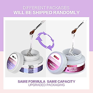 Morovan LED/UV Hard Gels Builder Nail Gel Extension Strengthen UV Art Manicure Set with Forms