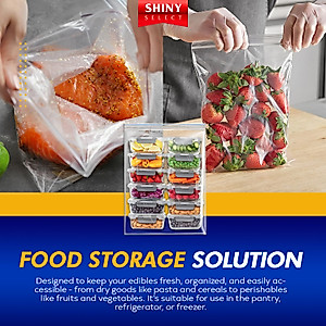 [ 12 COUNT ] Extreme THICK -3 MILL- Extra Large Super Spacious Strong CLEAR Big Bags, - Zipper Top - 5 GALLON, 3 Mill, Size 18"x24" Plastic Food Storage Bags For Clothing, Toys, Storage, Organization