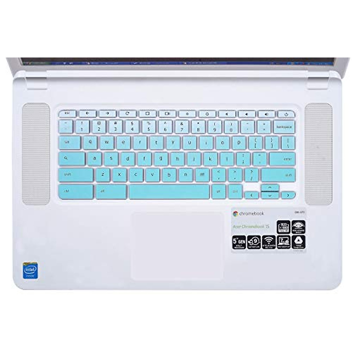 Acer Chromebook Keyboard Cover Skin Compatible Acer Chromebook R 11 CB5-132T CB3-131 for Acer Chromebook R 13 CB5-312T Keyboard Covers for Acer Chromebook 14 15 CB3-431 CP5-471 CB3-531 CB5-571 C910