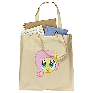 My Little Pony Fluttershy Face Grocery Travel Reusable Tote Bag