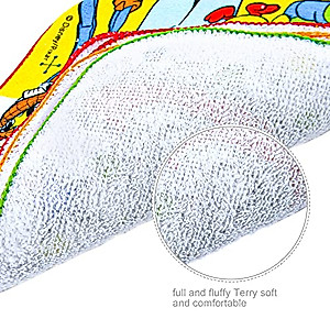 PSMILE 5PCS 20 X 20cm Colorful Cotton Towel Toy Story Series Cartoon Face Cloth Towel