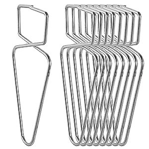 YARNOW 100pcs Ceiling Hook Clips Ceiling Tile Hooks T- bar Clips Drop Ceiling Clips for Office Classroom Home Wedding Decoration Hanging Sign