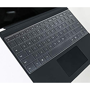 CaseBuy Ultra Thin TPU Keyboard Cover for 2022 2021 Microsoft Surface Pro 9 8 13 inch i5 i7 Touchscreen & Surface Pro X 13" 2020 2019 Protector Accessories, Clear