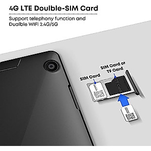 CHUWI Tablet, Hipad X Phone Call Tablet 6GB RAM 128GB Android 11.0 Unlocked Phablet, 4G LTE Wi-Fi T618 Octa Core Dual Band WiFi Bluetooth 5.0, IPS 2K screenwith 10.1 inch Tablet with Keyboard