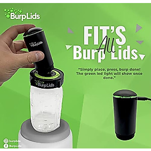Burp Lids Automatic Pump | for Curing, Harvesting & Automatic Burping | Fits All Wide Mouth Jars