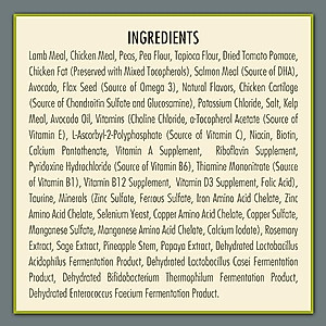 AvoDerm Natural Advanced Senior Health Grain Free Lamb Formula Dry Dog Food 4 lb