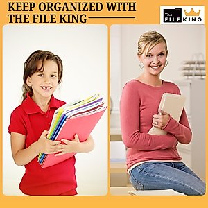 The File King Expanding Accordion File Folder - Legal Size | Box of 10 Redropes | 3.5” Expansion | Store and Organize Papers | Keep Records in One Place | Save Time Searching