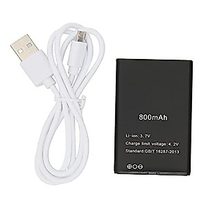 Elderly Cellphone, Dumb Phone ABS 2G 1400mAh Dual SIM Card for Home (Blue)