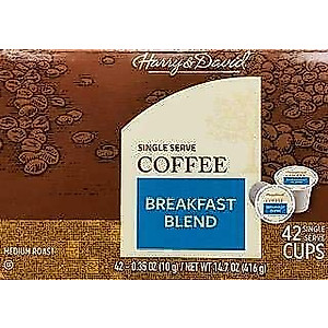 Harry & David Single Serve Breakfast Blend Coffee K-cups, 42 count (Medium Roast)