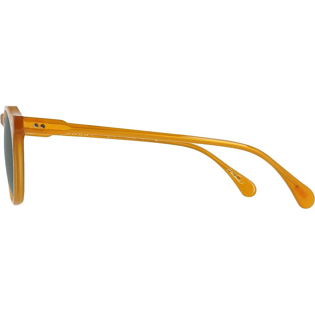 RAEN Ð Remmy Ð Unisex Retro Round Sunglasses UV Protection - Honey/Bottle Green (Size 52 MM)